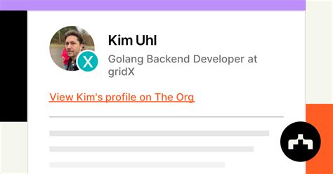 Kim Uhl Golang Backend Developer At Gridx The Org