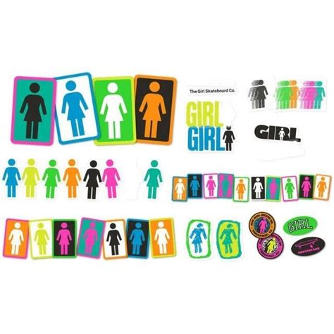 Girl Skateboards Neon 44 Sticker Pack