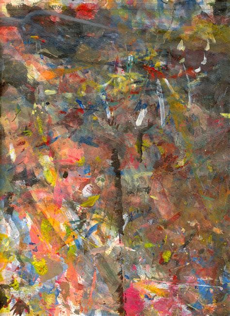 무료 이미지 나무 잎 색깔 가을 시즌 자료 그림 현대 미술 형태 추상적 인 배경 인상파 아크릴 페인트