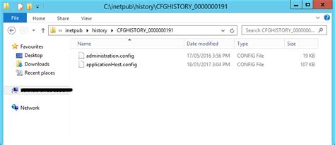 Iis Configuration History