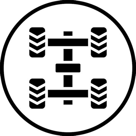 Estilo Do ícone Do Chassi Vetor Premium