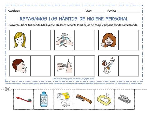 Pin De Adriana Santiago En Actividades De Letras Habitos De Higiene Personal Habitos De