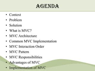 Mvc Pattern And Implementation In Java Fair PPT