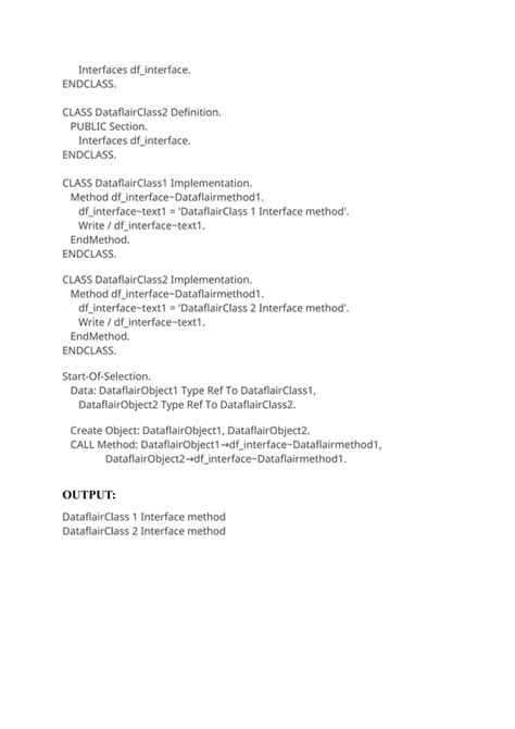 Object Oriented Programming Abap Docx