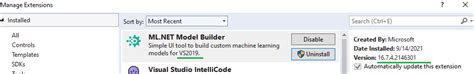 Cannot Add Machine Learning In Vs2019 If Installed Vs2022 · Issue 1678 · Dotnet