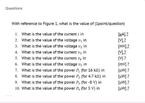 Solved Figure 1 V1 43 KΩ 6v I 24 KΩ ν2 27 KΩ ν3