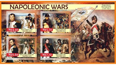 Mini Sheet Great People Napoleonic Wars Namibia 2017 Touchstamps