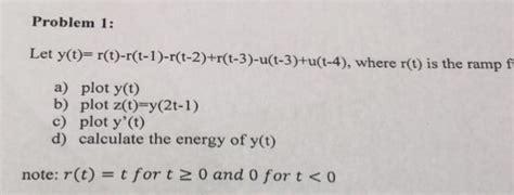 solved problem 1 let y t r t r t 1 r t 2 r t 3 u t