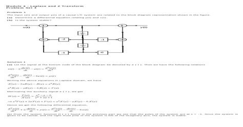 Download Pdf Module 4 Laplace And Z Transform Problem Set 4