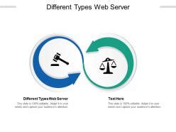 Different Types Web Server Ppt Powerpoint Presentation Professional Information Cpb