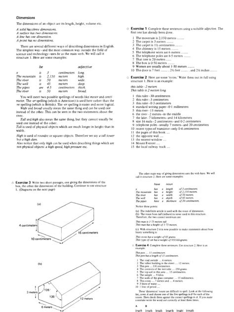 01 Dimensions Worksheet Pdf
