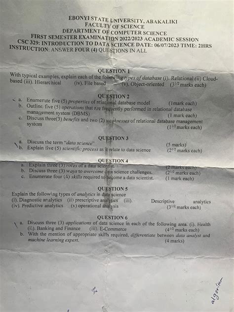 Csc 329 Past Question And Answers Learnifyhub