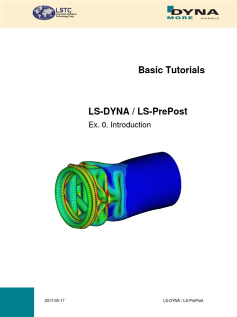 Ls Dyna And Ls Prepost Basics Pdf