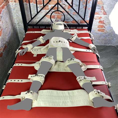 Full Set 12 Points Bed Bondage Segufix Strap Lockable Bed Restraints