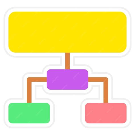 Premium Vector Hierarchical Structure Icon