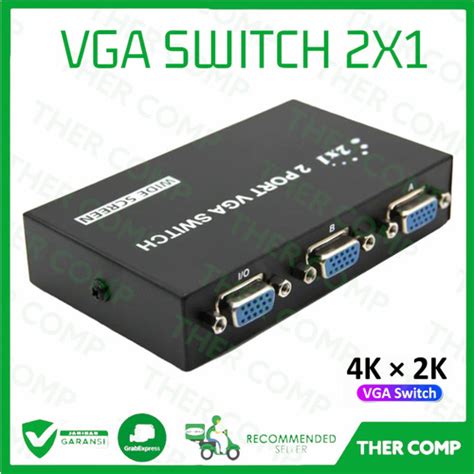 jual vga switch 2 port gaintech switcher jakarta pusat ther comp