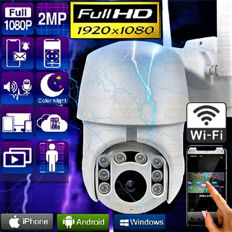 Уличная Ip Wifi 2mp Ip66 камера видеонаблюдения Ec85 X15 с удаленным доступом онлайн в режиме