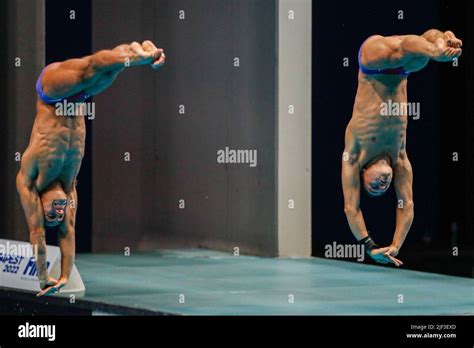 Budapest Hungary June 28 Maxwell Flory Of Usa Zachary Cooper Of Usa During The Fina World