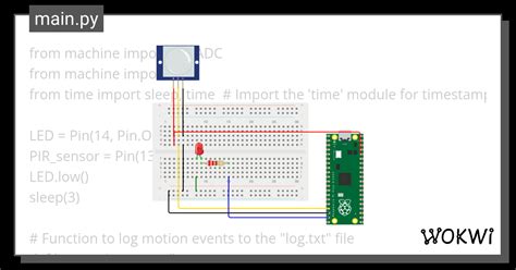 Motion Sensor Wokwi Esp32 Stm32 Arduino Simulator