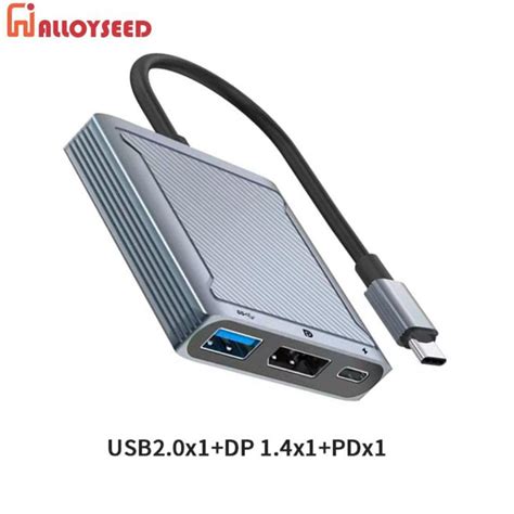 In USB Type C To Displayport Docking Station With USB PD Port Type C To USB DP PD Docking
