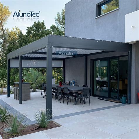 Modern Pergolas Design Garden Shading Waterproof Louvered Patio Roofs