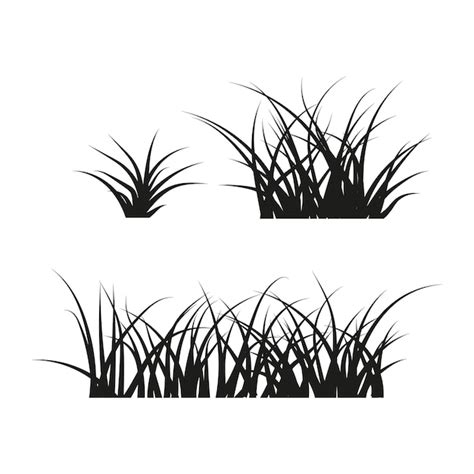 Premium Vector Grass Silhouette Of Grass