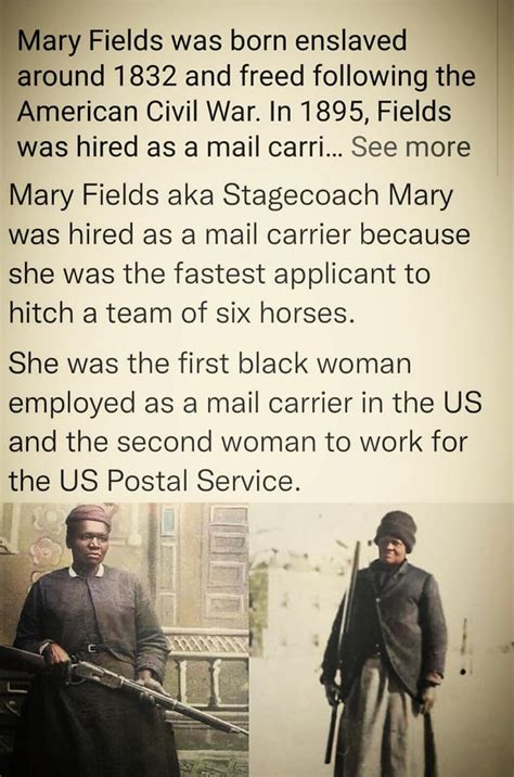 Mary Fields Aka Stagecoach Mary Rushistory