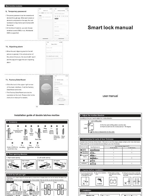 Door Lock Manual Pdf