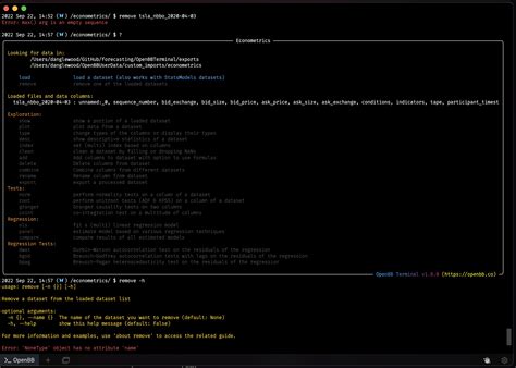 Bug Econometrics Menu Loaded Files And Data Columns Is Unaware Of