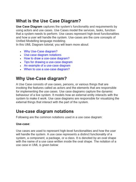Use Cases Pdf Use Case Unified Modeling Language