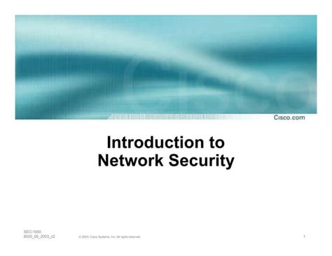 Introductiontonetworksecurity Lecture Ppt