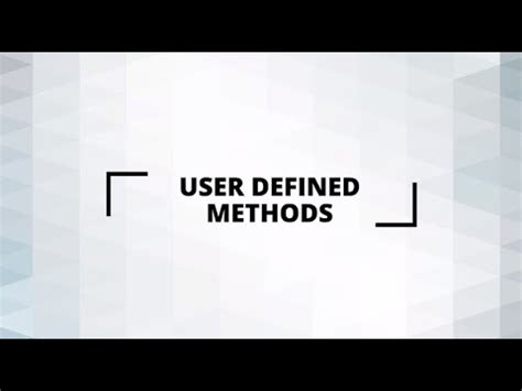 User-Defined Methods | Quick Tips for Beginner on Java Programming | Java Tutorial | Coding ...