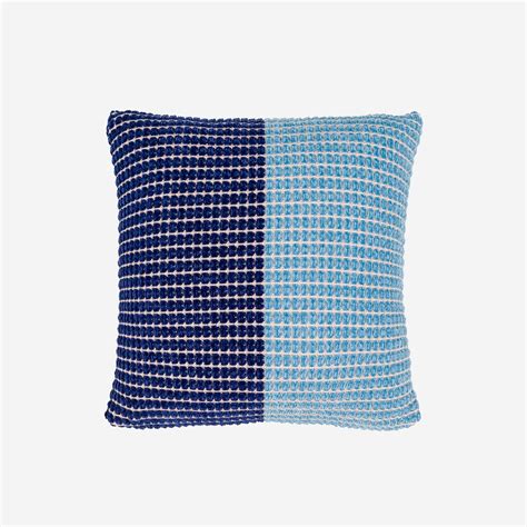 Colorblock Chenille Grid Pillow Cover Verloop Knits