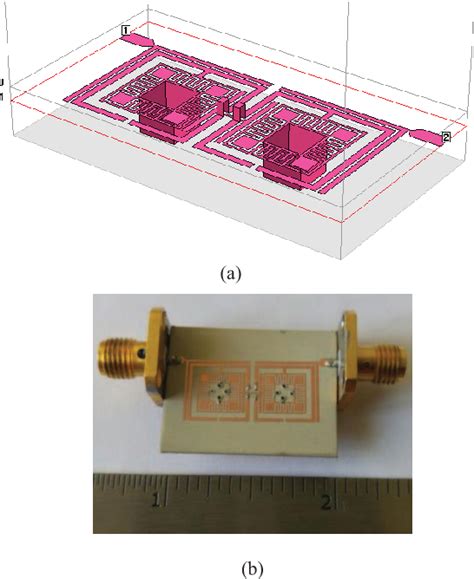 Figure From Design Of Fourth Order Dual Mode Microstrip Filter By Using Interdigital