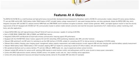 Waveshare Esp32 S3 Sim7670g 4g Development Board Lte Cat 1 Wifi Bluetooth Gnss