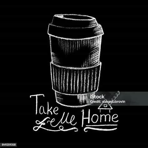 종이 커피 컵 흰색 분필 칠판에 커피숍 또는 카페 메뉴 Handdrawn 그림 그리고 글자 건강한 생활방식에 대한 스톡 벡터 아트 및 기타 이미지 Istock