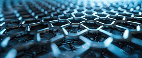 Close Up Of Graphene Sheet Revealing Its Honeycomb Lattice Structure For A Revolutionary