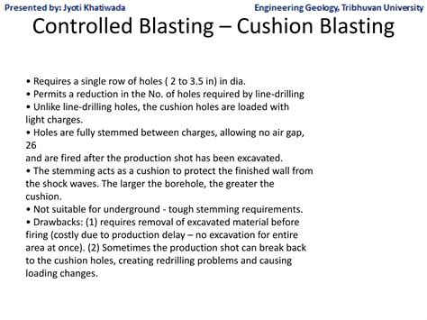 Drilling And Blasting Pptx