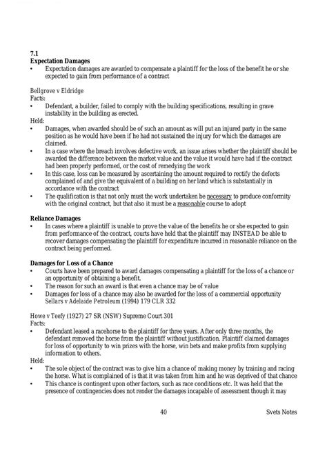 Contracts 2 Notes Laws1075 Contracts Unsw Thinkswap
