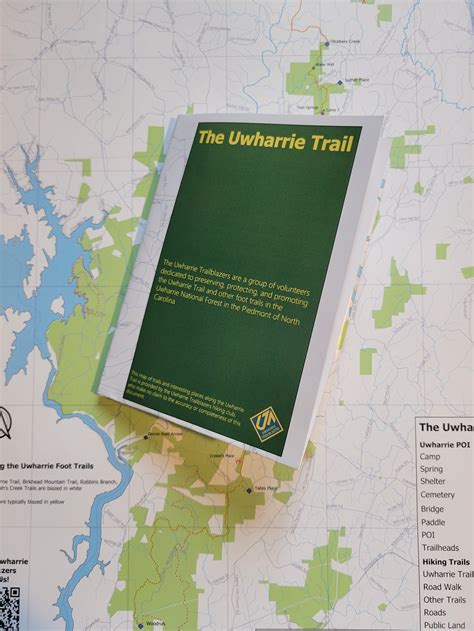 Map Of The Uwharrie Trail — Uwharrie Trailblazers