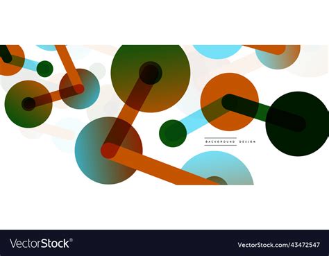 Line Points Connections Geometric Abstract Vector Image