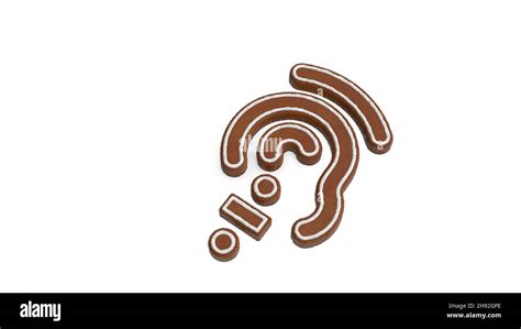 3d Rendering Of Gingerbread Cookie In Shape Of Symbol Of Assistive Listening Systems With Ear
