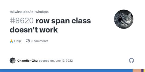 row span class doesn t work · tailwindlabs tailwindcss · discussion