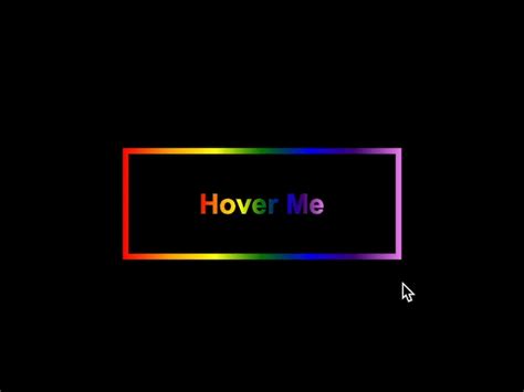 Css Rainbow Border Button Animation