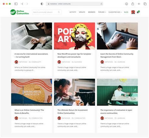 metafans best community wordpress theme