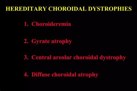 47 Hereditary Choroidal Dystropathies Ppt Eye And Vision Conditions Diseases And Conditions