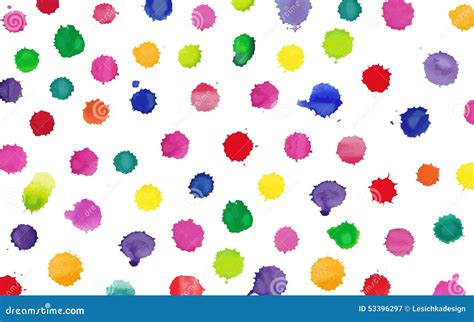 Watercolor Rainbow Blobs Stock Vector Illustration Of Copyspace 53396297
