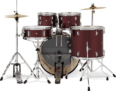 Pdp Center Stage Pdce2215ktrr 5 Piece Complete Drum Set With Cymbals Camposmusic