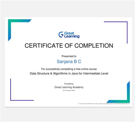 Sanjana B C On Linkedin Learning Datastructures Algorithms Java Greatlearning