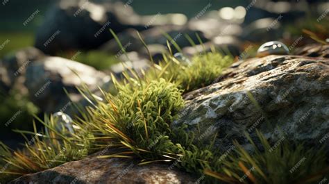 Premium Photo Lush Vegetation And Grass Environment For Immersive